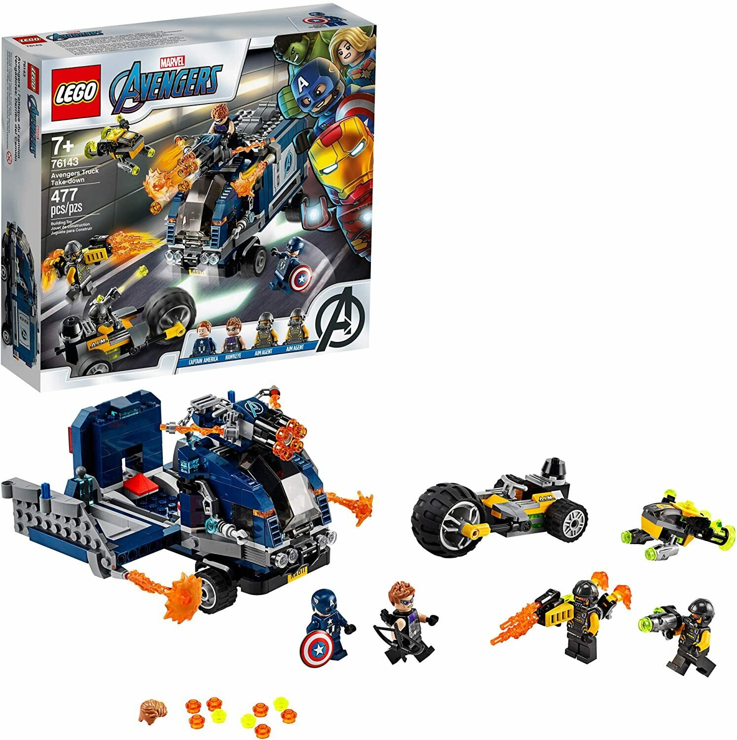 Конструктор LEGO Super Heroes Marvel Мстители: Нападение на грузовик 76143