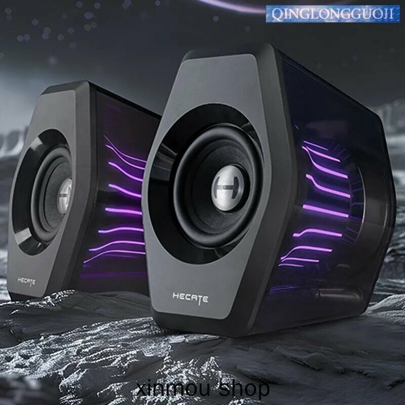 Игровая блютуз музыкальная колонка HECATE G3000, 64W Bluetooth 5.4/USB/AUX беспроводная и проводная Двойной режим, акустическая система Сабвуфер для ПК ноутбука