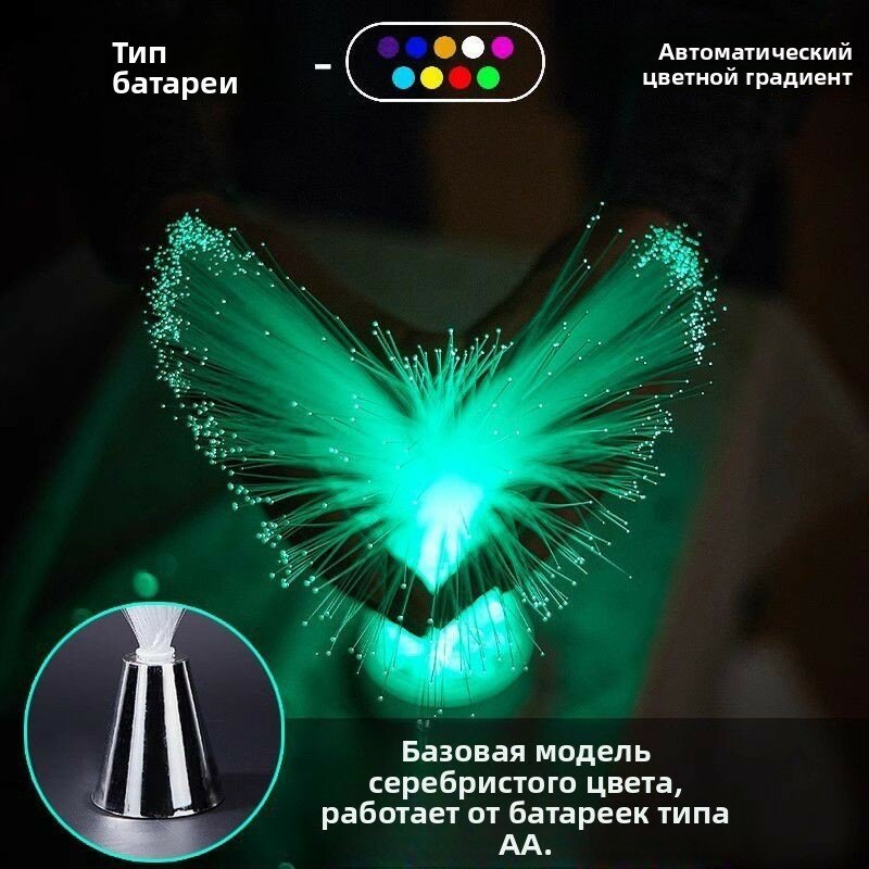 Светильник с дистанционным управлением, имитирующий звездное небо, с оптическими волокнами, милый ночник для спальни, улицы и создания уютной атмосферы с функцией затемнения.