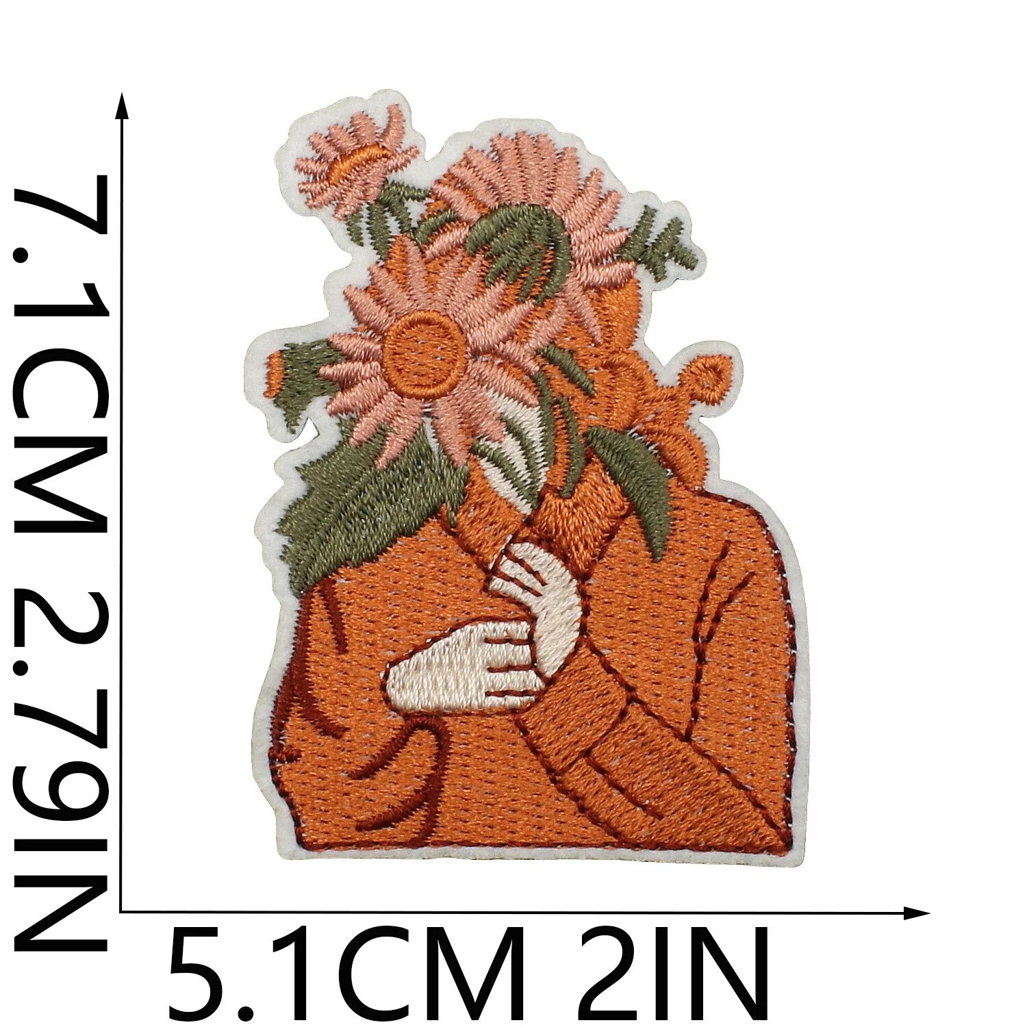 Хлопковая нашивка с вышивкой кролика Scp -17