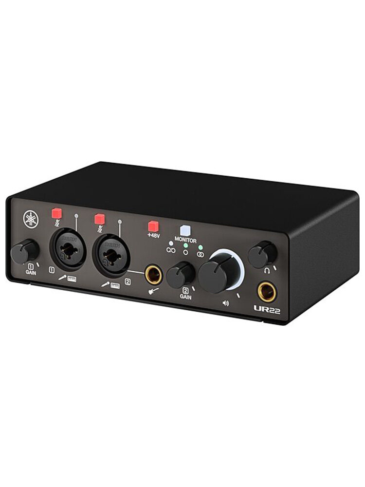 Аудиоинтерфейс YAMAHA UR12MK3, 2 входа, 2 выхода, USB-C, черный