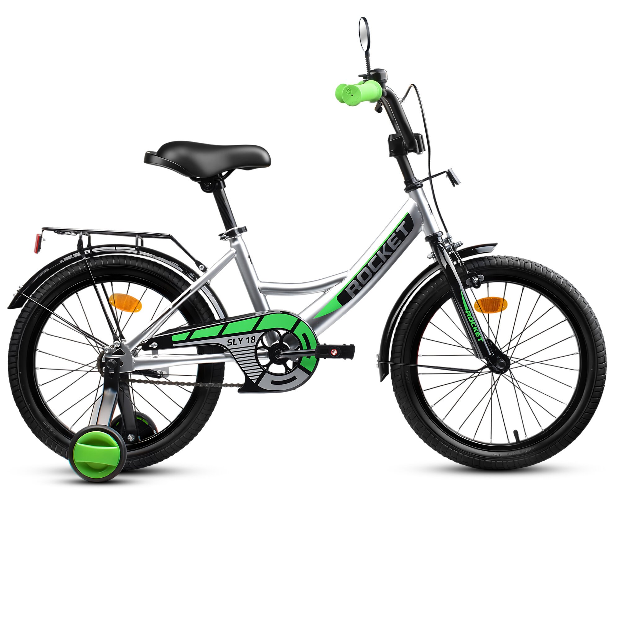 Велосипед ROCKET "Sly", двухколесный, для детей, сталь, 18", прогулочный