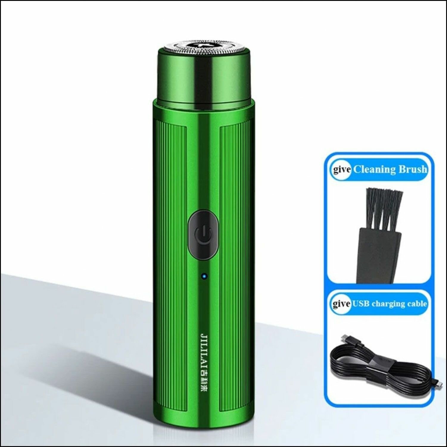 Миниатюрная USB-бритва: портативная, моющаяся, перезаряжаемая, длительное использование в авто и путешествиях.
