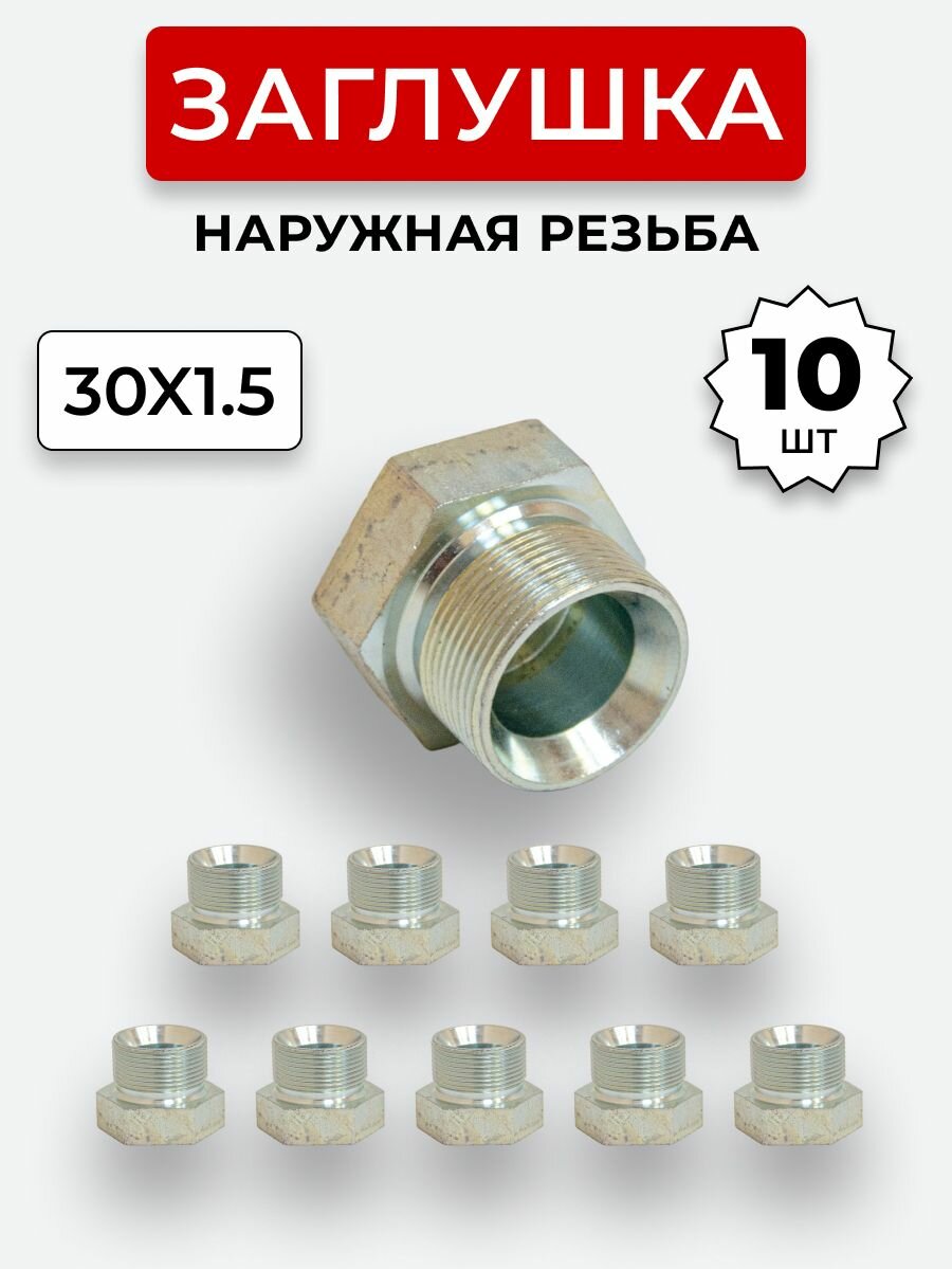Заглушка (пробка) гидравлическая Штуцер DK 30х1,5 10 шт.