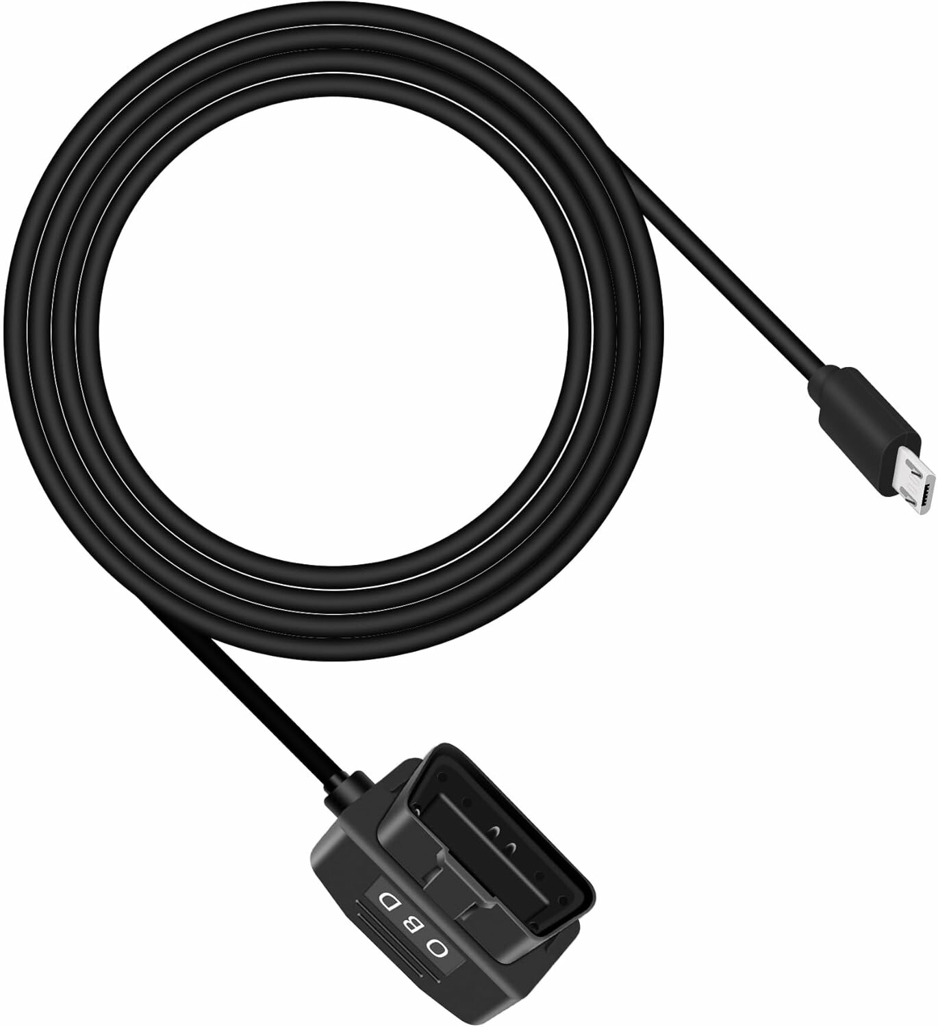 Кабель питания OBD для видеорегистратора, переходник с комплектом проводов Micro USB на OBD-II с разъемом для кнопки пер