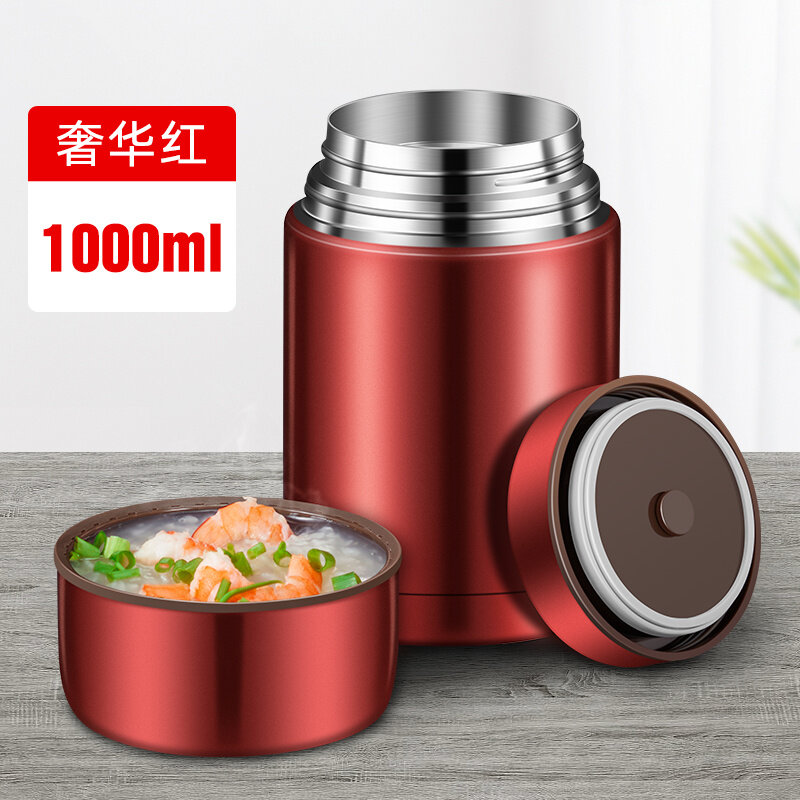 Оригинальный термоконтейнер из нержавеющей стали 316, портативный термоконтейнер для приготовления каш и переноски еды, термоконтейнер для обеда.