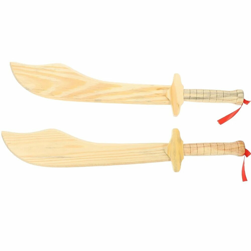 Игровой Меч Из Дерева, Реалистичный Дизайн, Подарок Для Детей Старше 5 Лет, 2 Шт