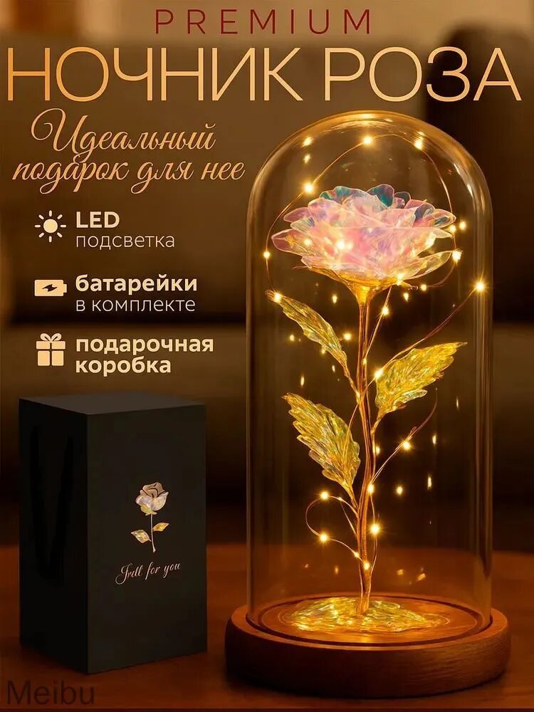 Розы в прозрачном флаконе с подсветкой - это цветы, которые сохраняются вечно. Это подарки мамам на дни рождения и юбилеи, стеклянные купола и декоративные розы.