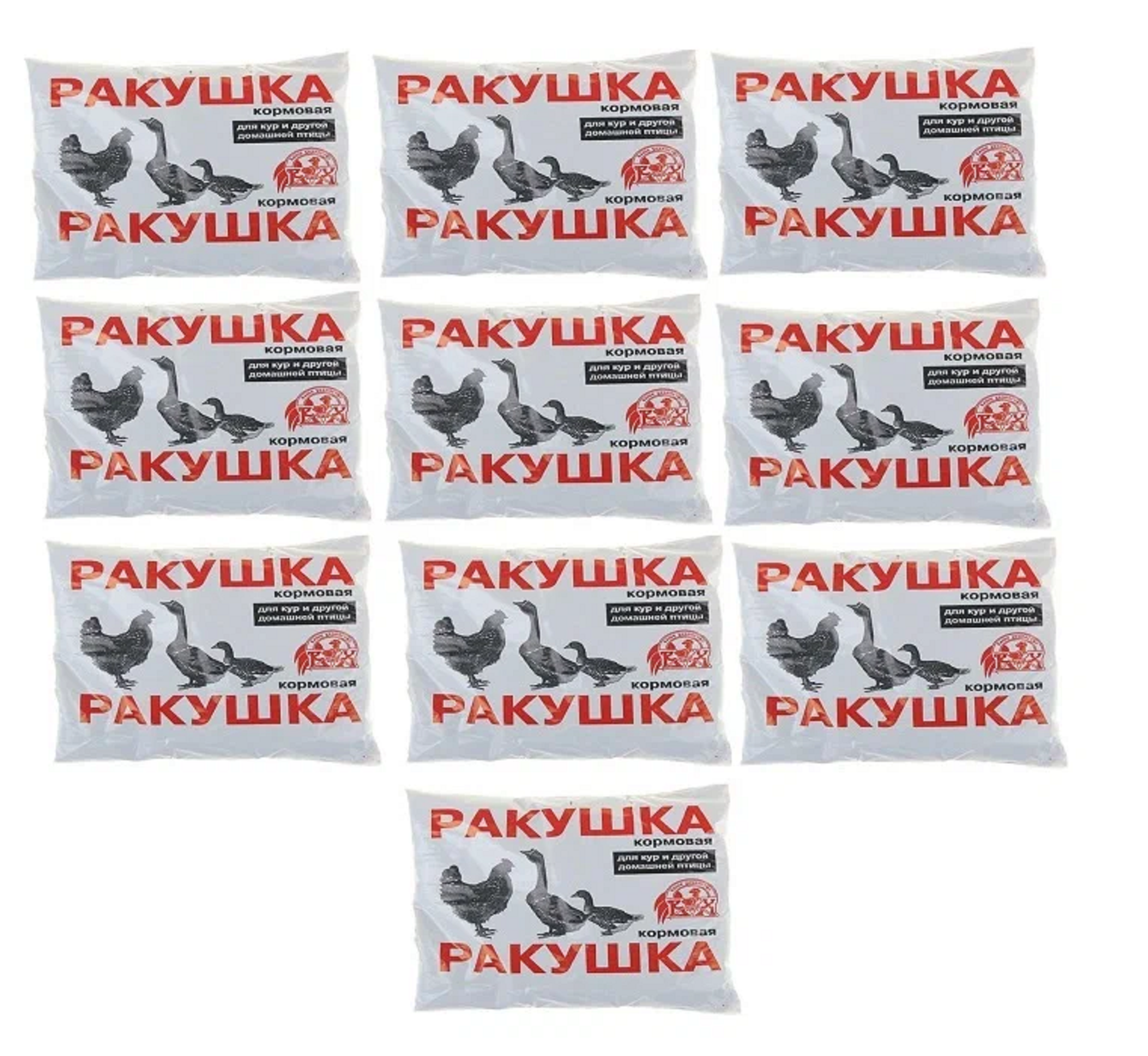 Премикс Лето "Ракушка", для домашней птицы, морская, 1 кг, 10 шт.