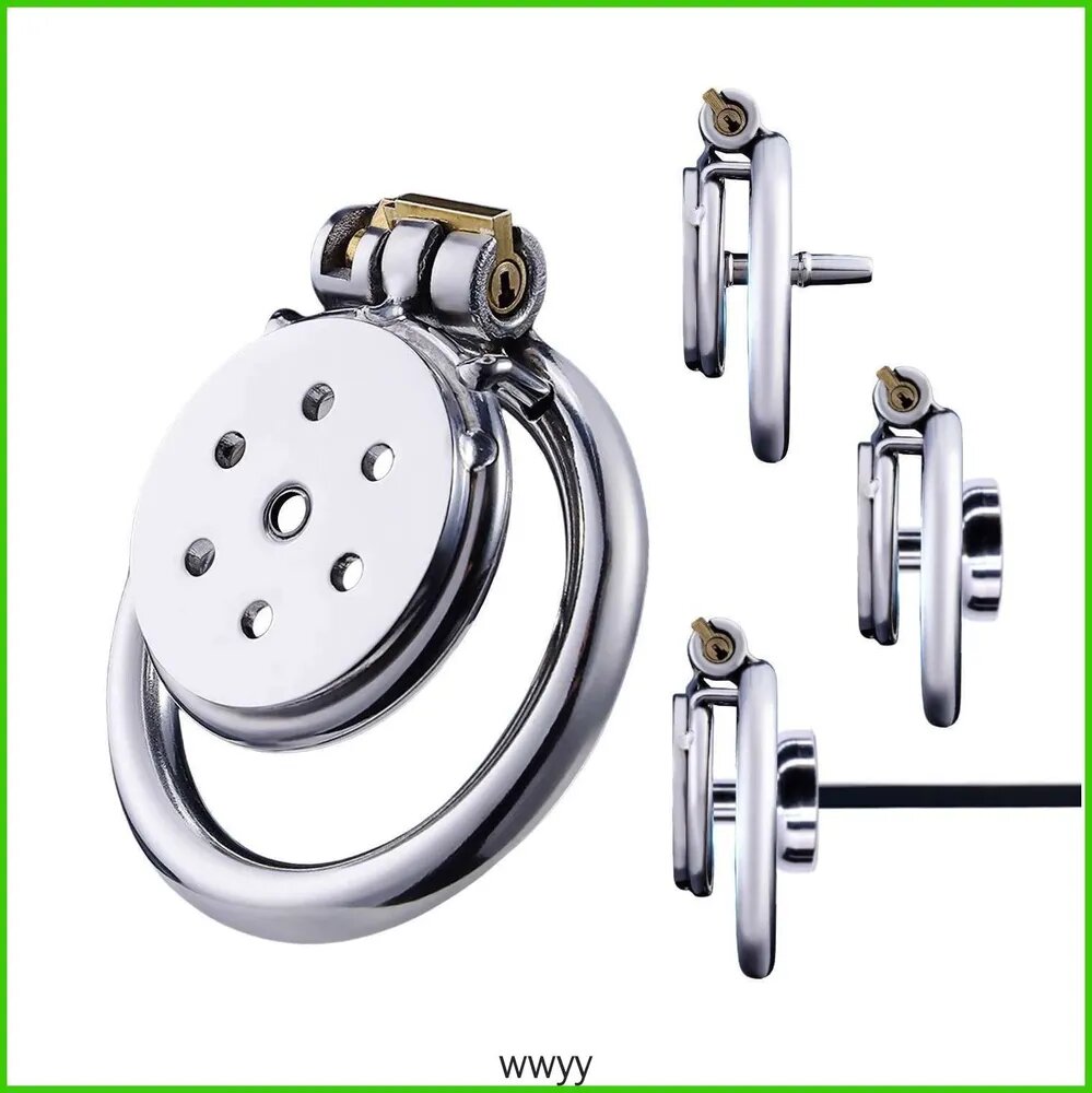 Плоский, закрытый металлический мужской пояс верности из нержавеющей стали, кольцо 45мм Hotplease 18+