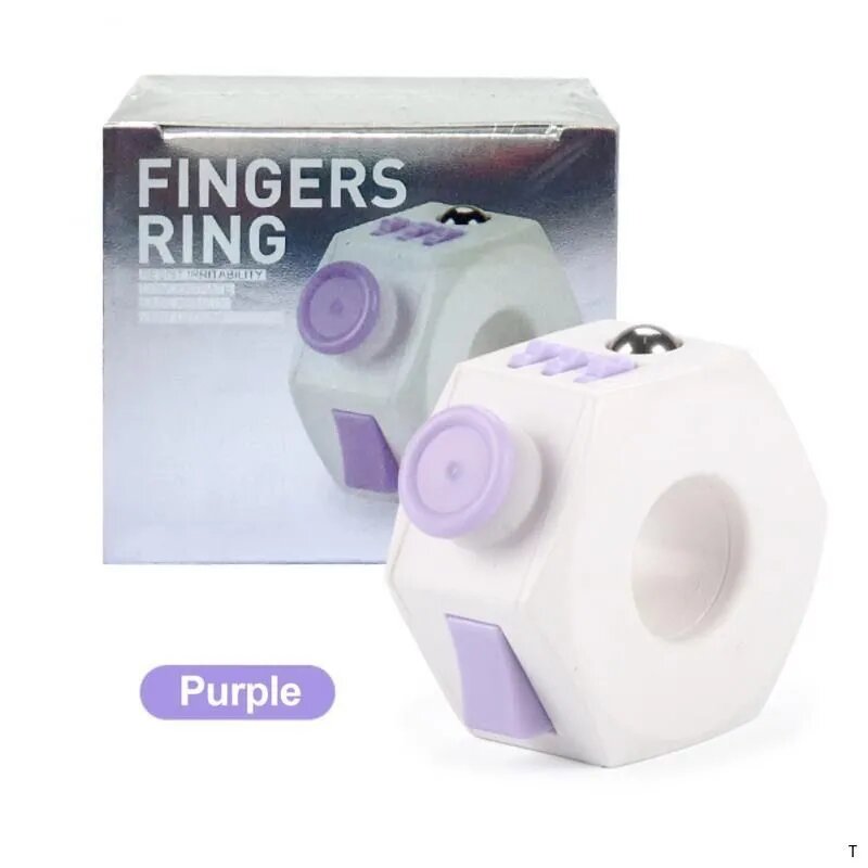 Игрушка-антистресс Fidget Ring Белый Фиджет Ринг Антистресс