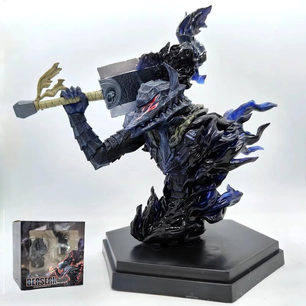 Фигурка Берсерк Гатс / Черный мечник / Berserk Guts Black Soldier (12см) - Фигурка коллекционная на подставке, для фанатов аниме