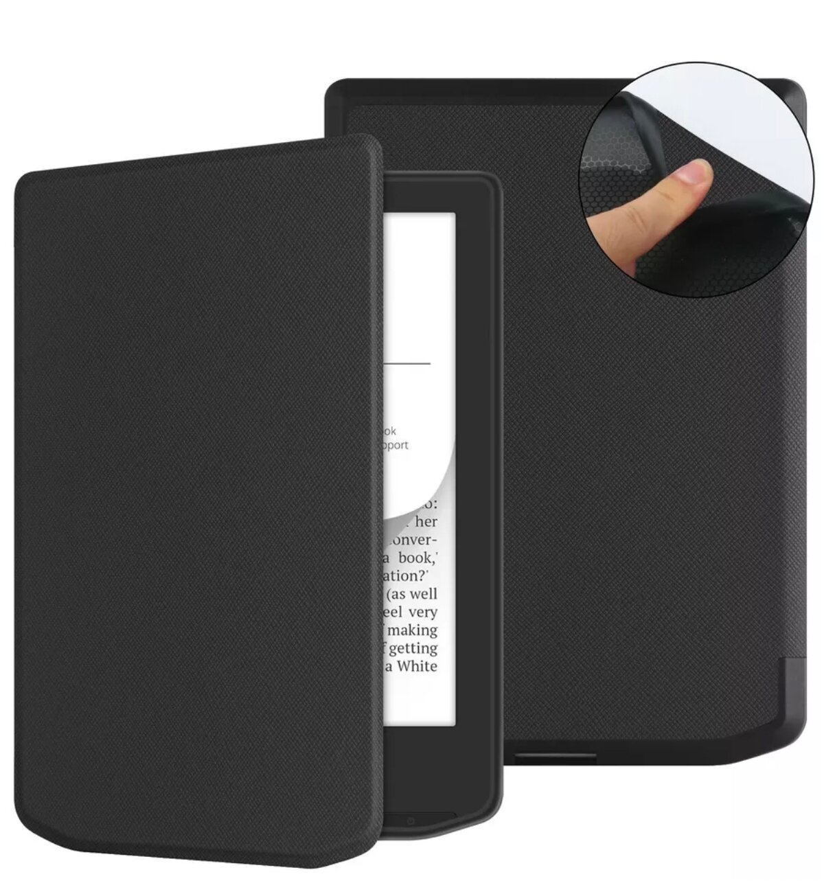 Противоударный чехол - книжка для электронной книги Pocketbook verse Pro PB634/629, чёрный