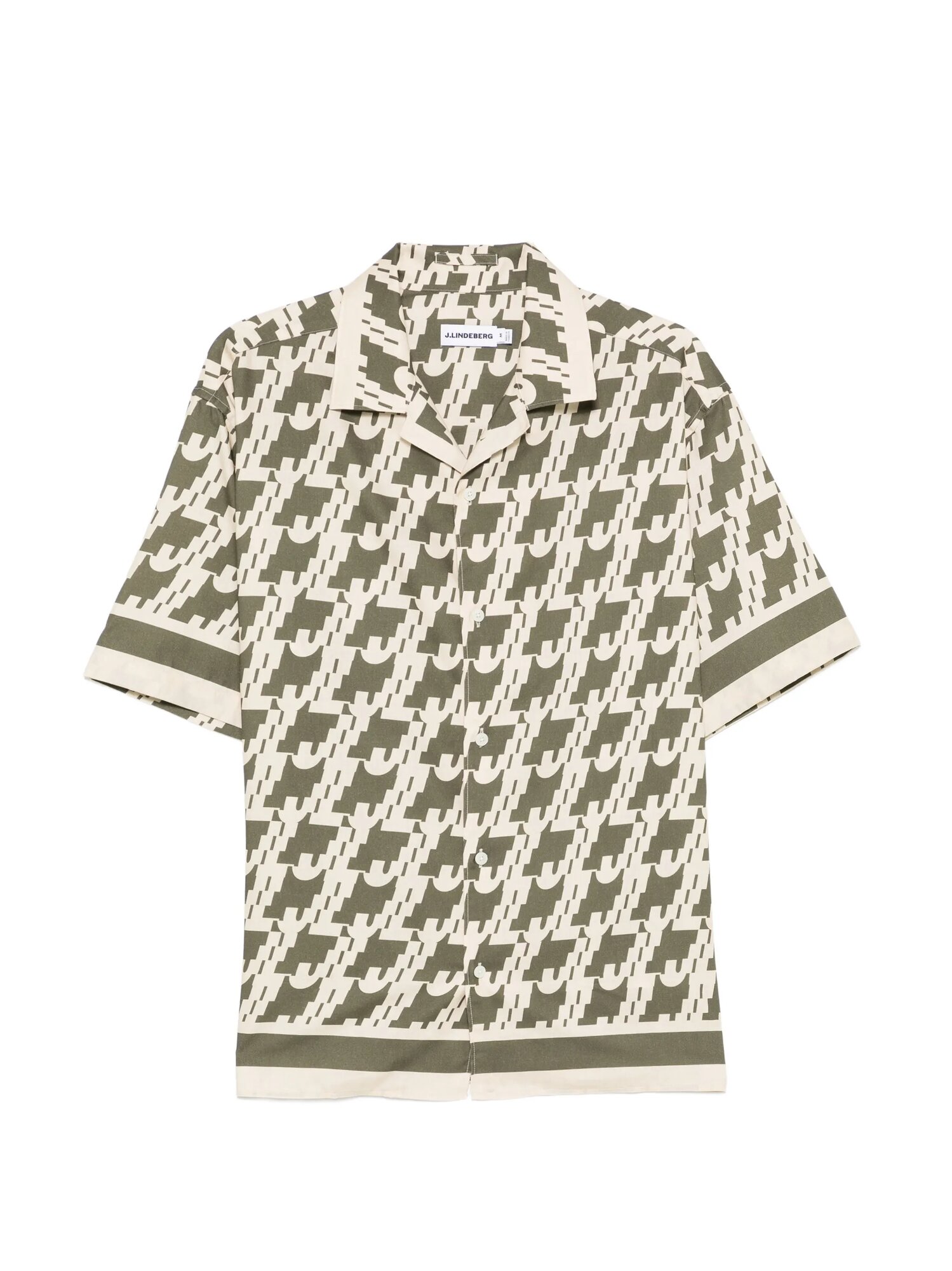 Рубашка Border print resort shirt