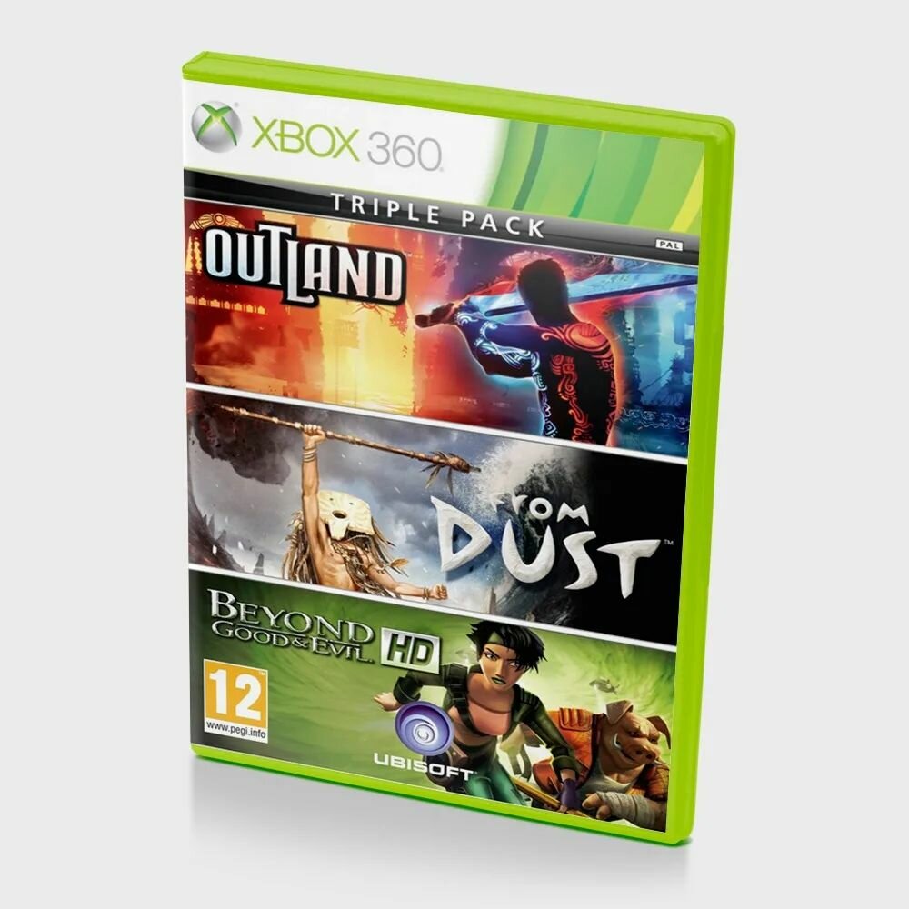 Xbox 360 игра Три в одном Outland, From Dust, Beyond Good & Evil