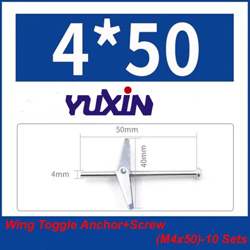 Анкера пружинные M3 M4 M5 M6 M8 M10 Primavera Asa Alternar M4x50-10 sets