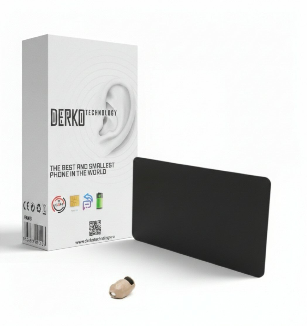 Миниатюрная гарнитура мини-телефон Карта и микронаушник Nano 6 мм