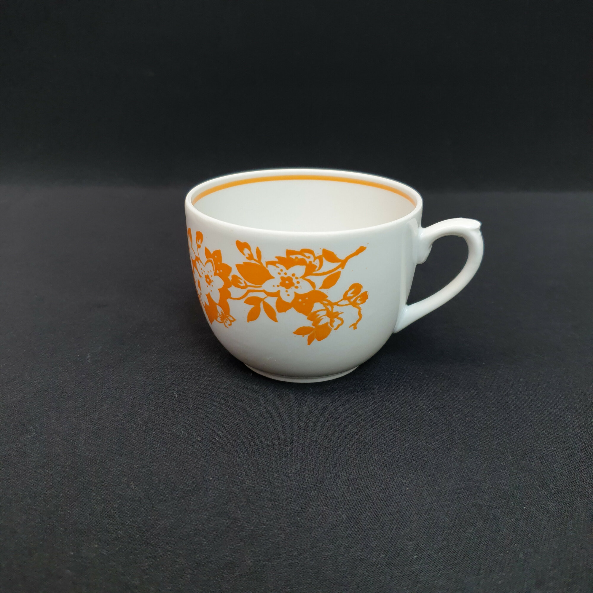 Винтажная чашка кружка Вербилки, фарфор деколь 200 мл, СССР