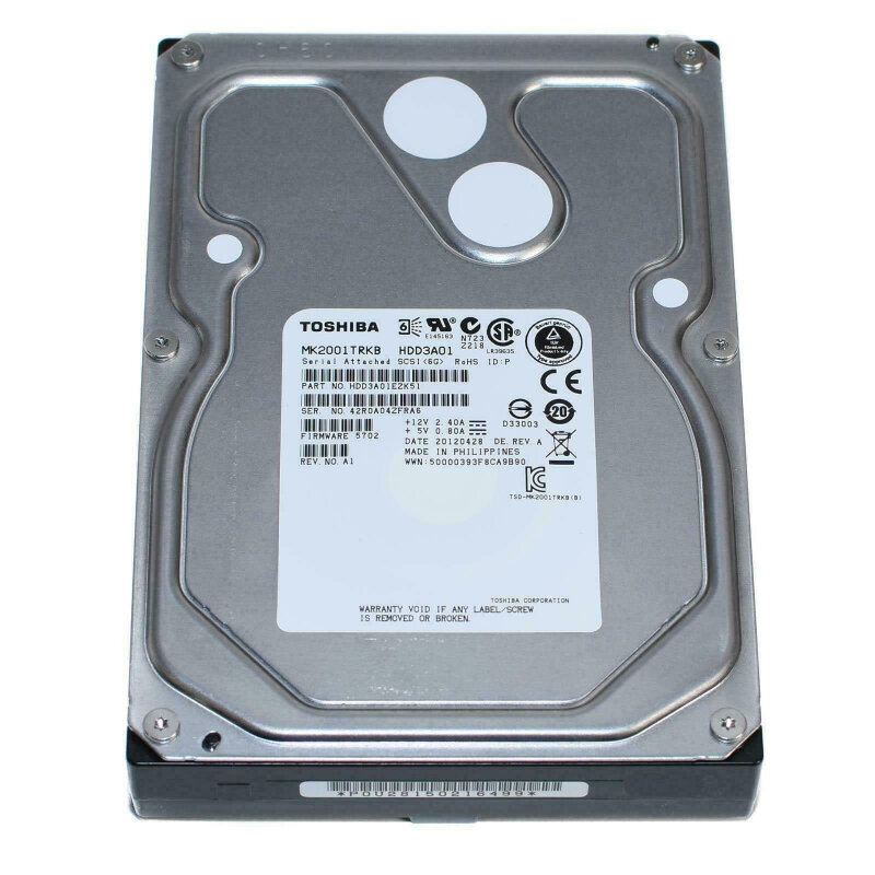 Жесткий диск Toshiba MK2001TRKB 2Tb SAS 3,5" HDD
