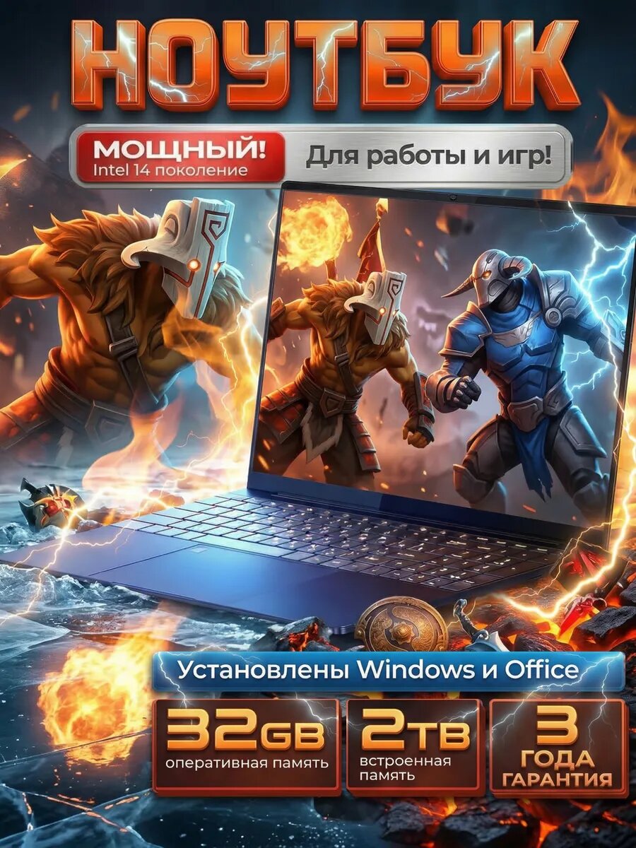 Ноутбук HiGH TECH R572 Intel H-Series RAM 32GB / SSD 2048GB