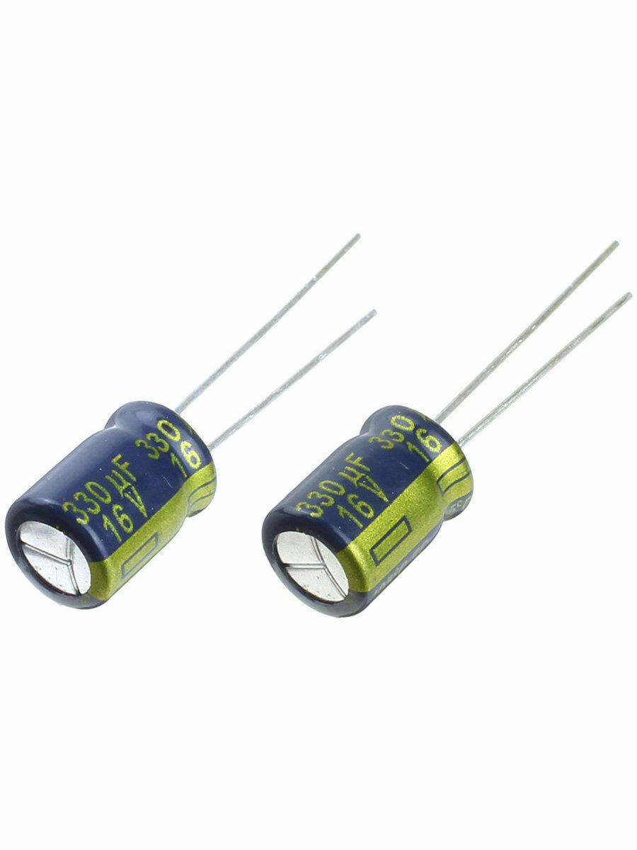 Конденсатор 330мкФ 16В 8*11.5мм 105C (упаковка 2шт) Panasonic EEUFC1C331 555мА 3000час