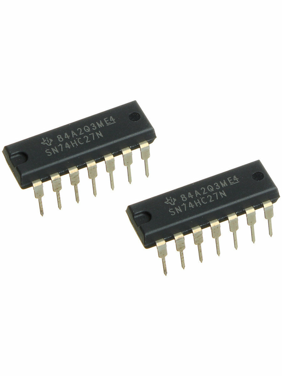 Микросхема 74HC27N (ЛЕ4) DIP14 Texas (упаковка 2шт)