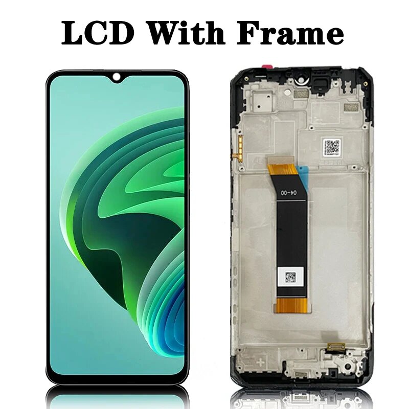 ЖК-дисплей с рамкой для Xiaomi Poco M5 Black