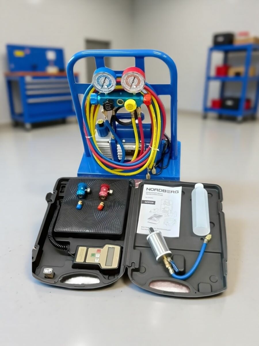 Комплект для заправки NORDBERG NFP17P, для систем кондиционирования