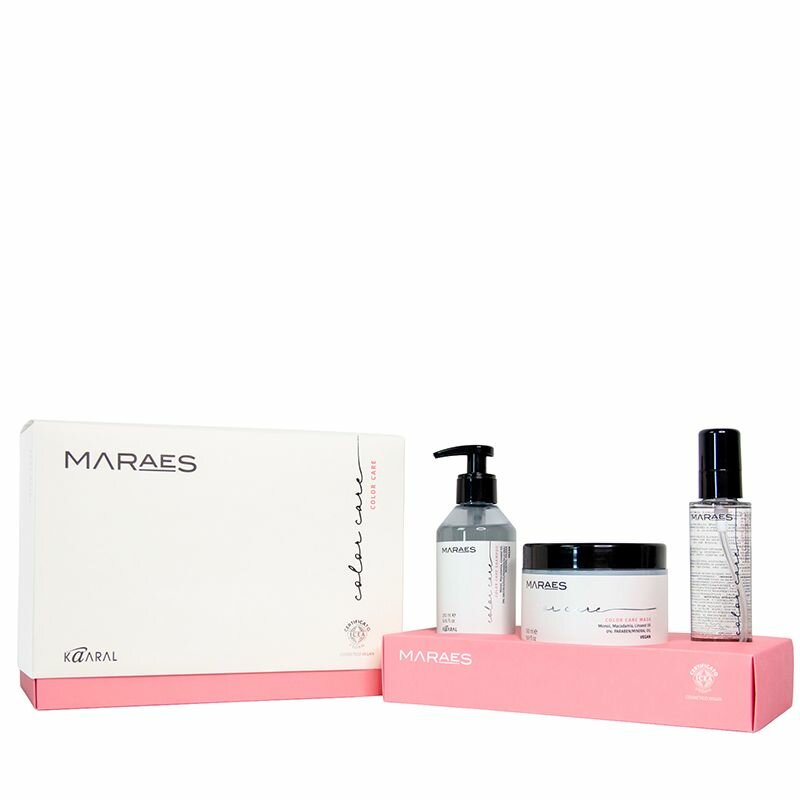 Набор Kaaral Maraes Color Care, шампунь, кондиционер, сыворотка, для окрашенных волос, 850 мл