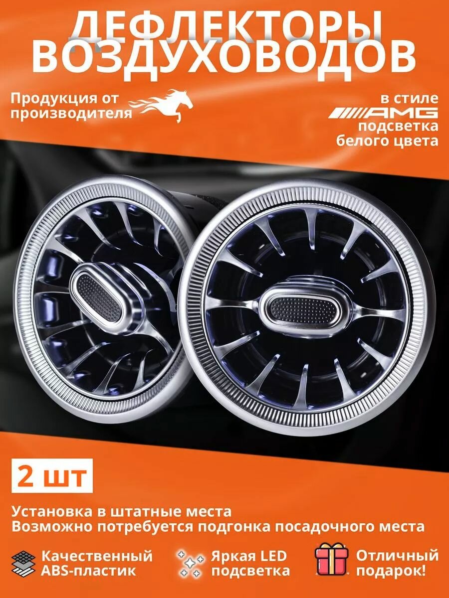 Дефлектор воздуховода Лада Гранта, Гранта FL, Калина, Ларгус тюнинг в стиле АМГ / AMG