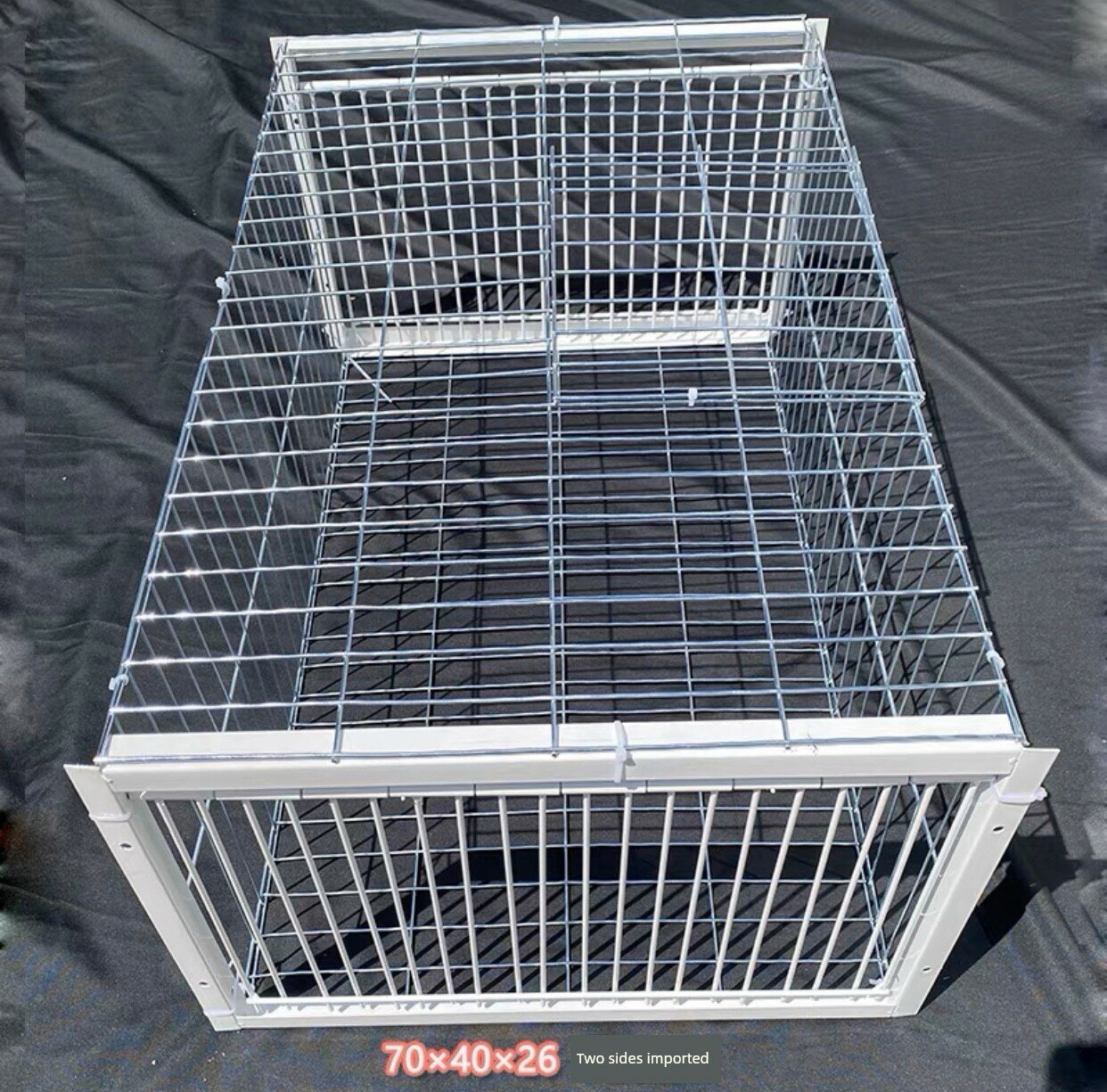 Клетка для ловли голубей с двухсторонним входом, 70x40x26 см просторное устройство для охоты на птиц на открытом воздухе