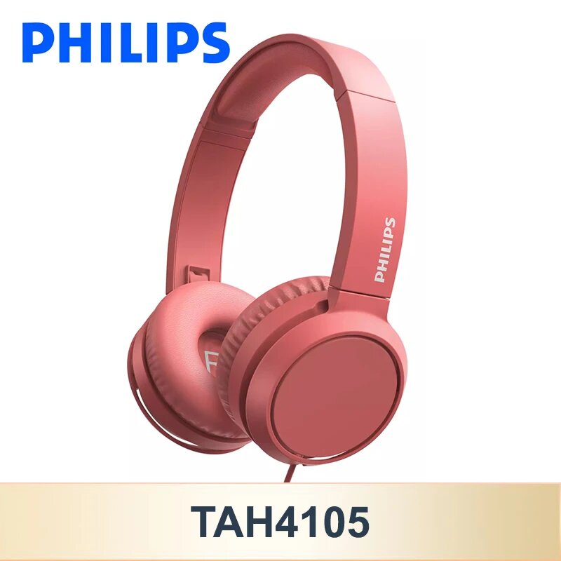 Игровые наушники Philips TAH4105 с проводным подключением, 3,5 Мм, Hi-Fi Стерео, складные, удобные, для онлайн-игр