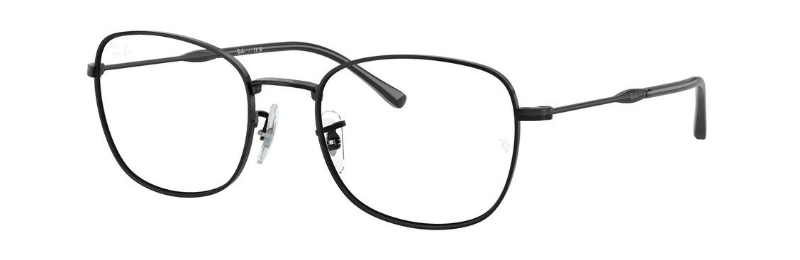 Оправа Ray-Ban RB 6497 2509, квадратная, металл, чёрная, с салфеткой и футляром