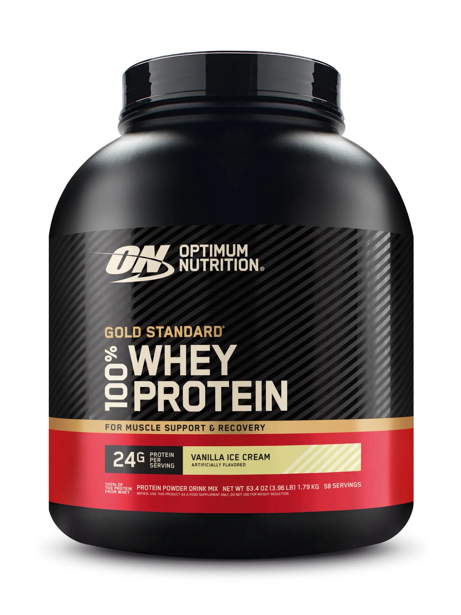 Протеин Optimum Nutrition "100% Whey Gold Standard", 1790 г, Ванильное мороженое