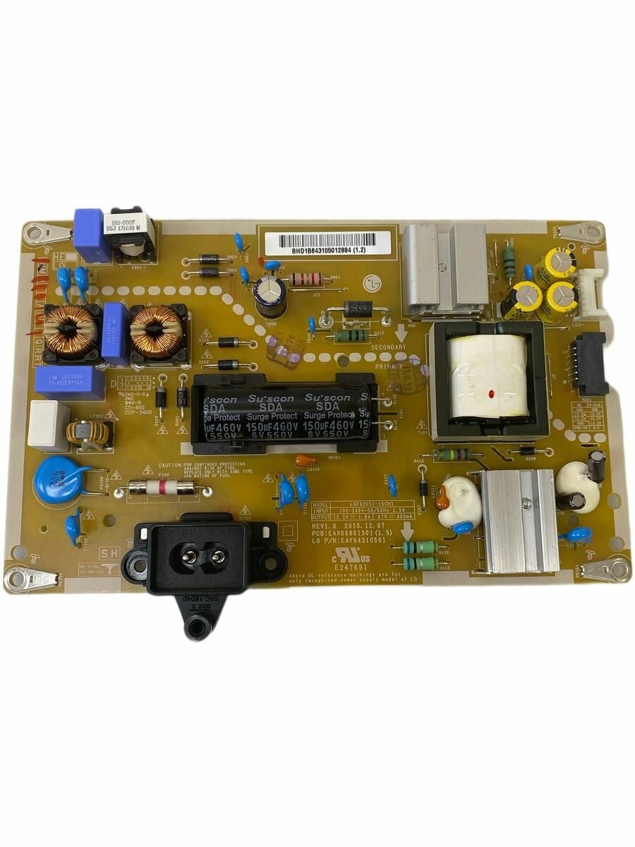 Блок питания (EAX66851301(1,5)), для телевизора LG 43LH570V