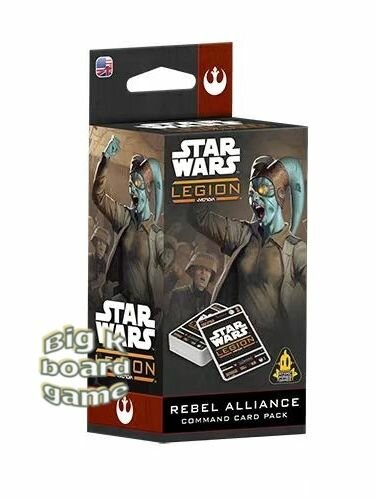 Hasbro Star Wars: Legion Rebel Alliance Command Card Pack - Настольная игра в жанре миниатюр, стратегическая игра для детей и взрослых