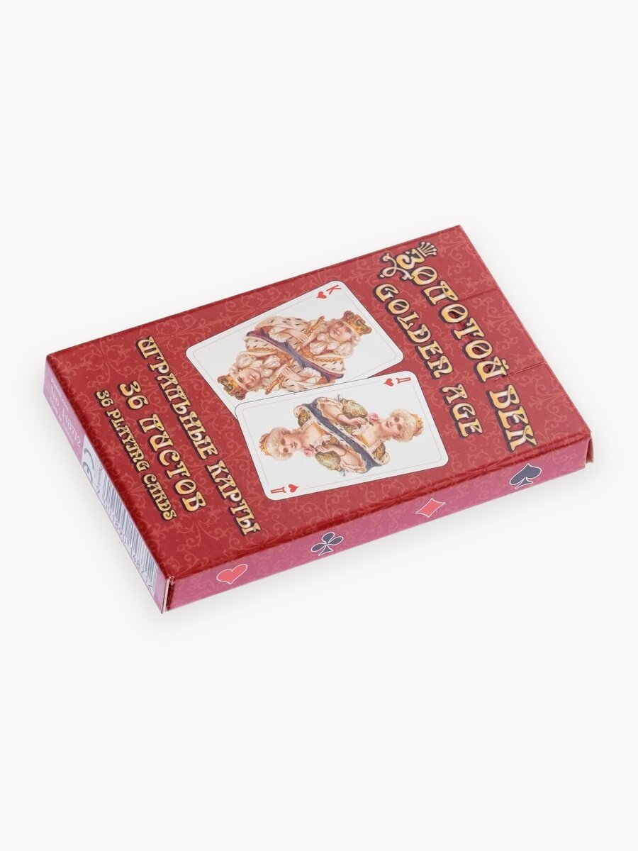 Карты игральные Piatnik "Золотой век" Рубашка красная, 36 карт