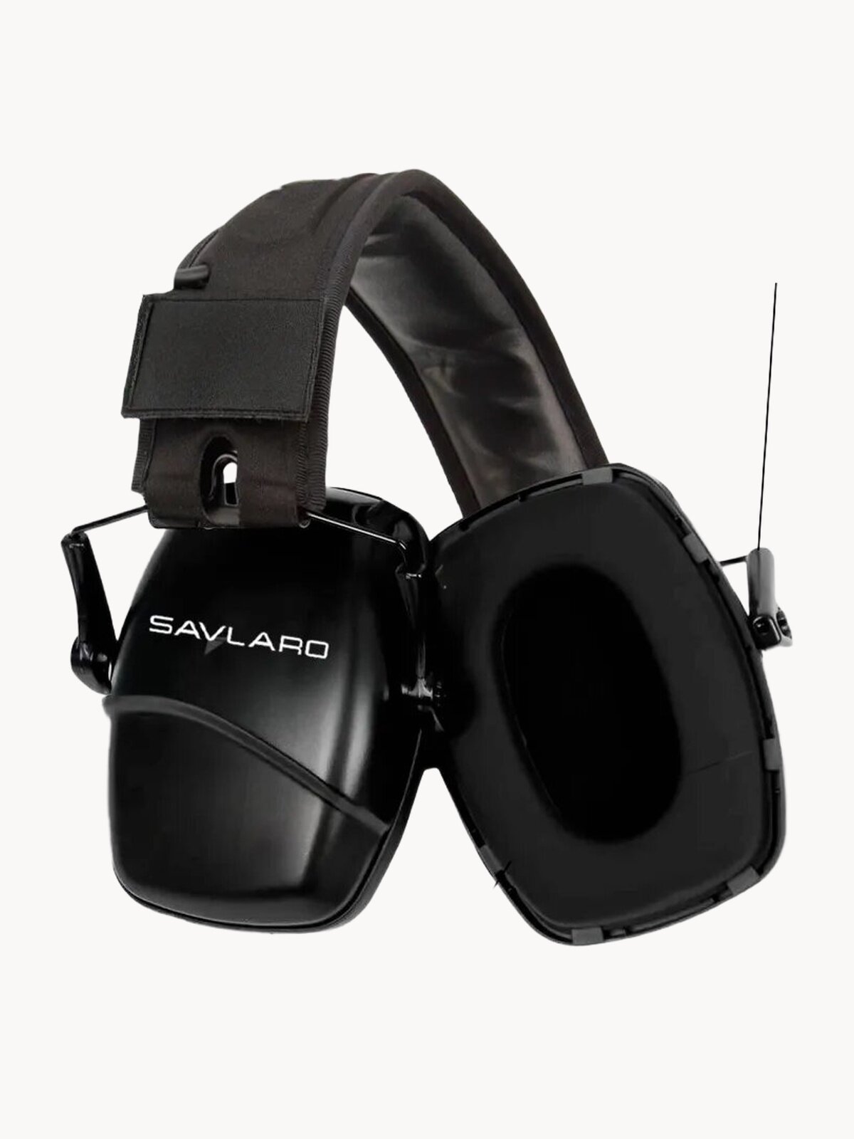 Наушники для стрельбы Savlaro, тактические, активные, складные, черные, противошумные, строительные, с шевроном