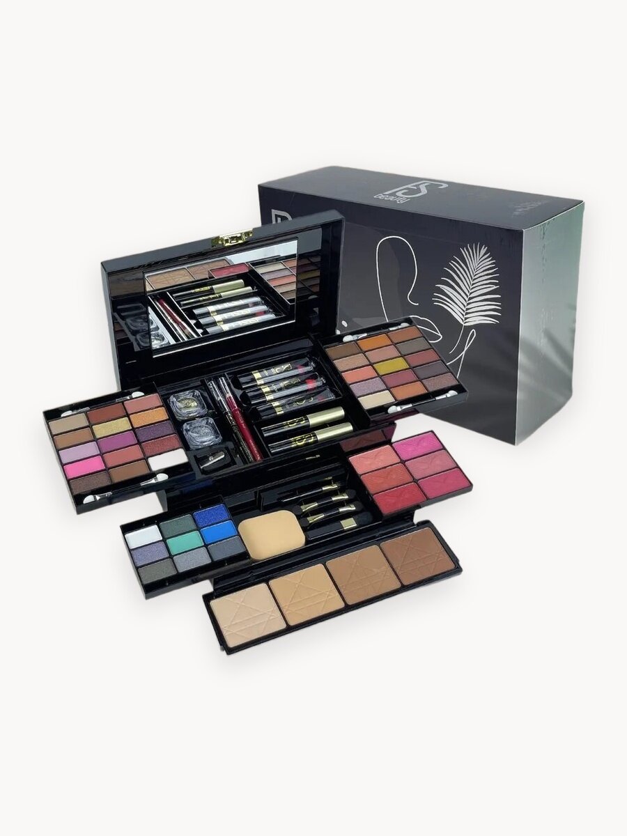 Набор декоративной косметики для макияжа в подарочной коробке FS Beauty Orchid De Lux