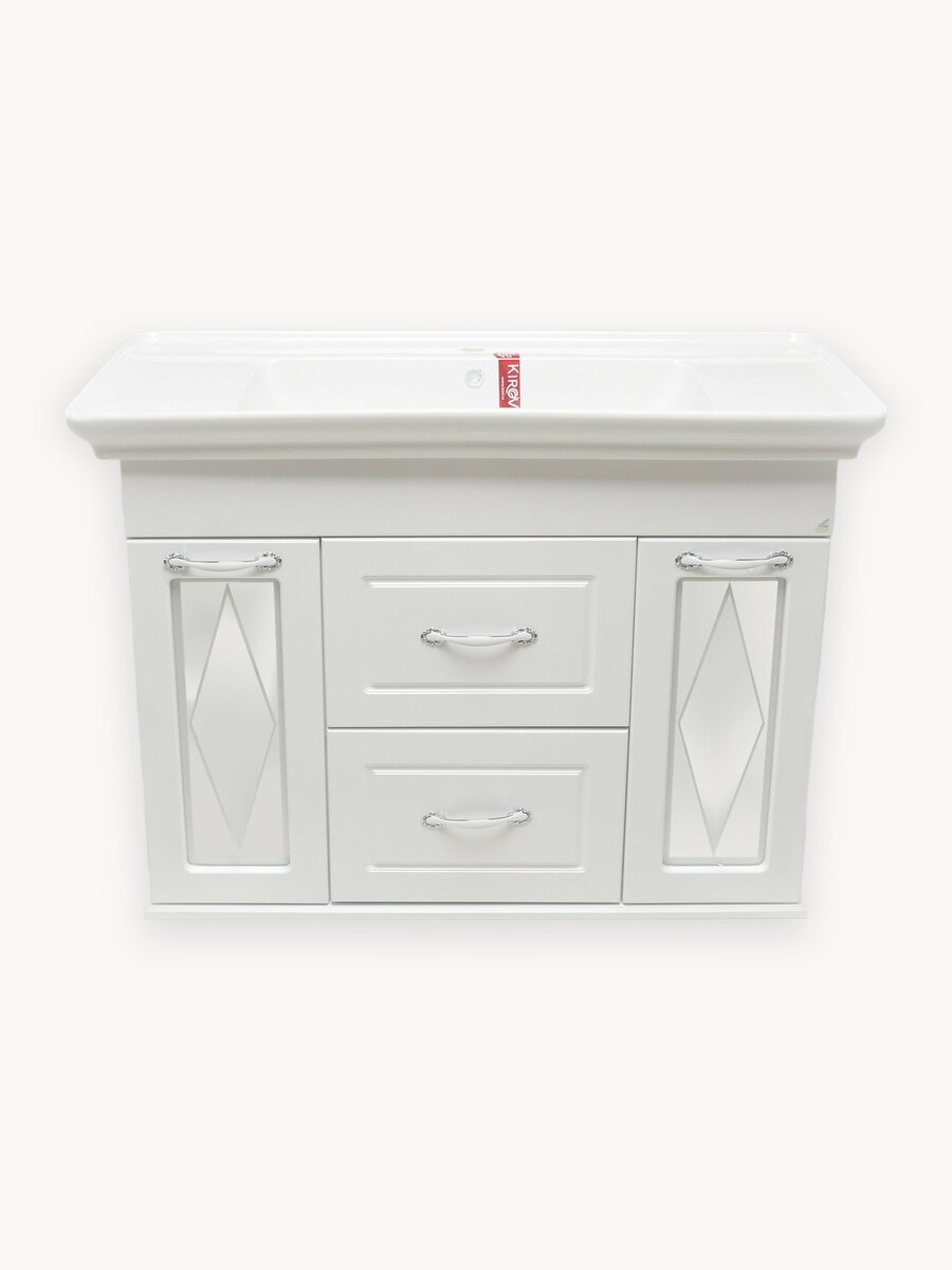 Тумба с раковиной EvaGold 105 см, набор ND145.3 белый для ванной