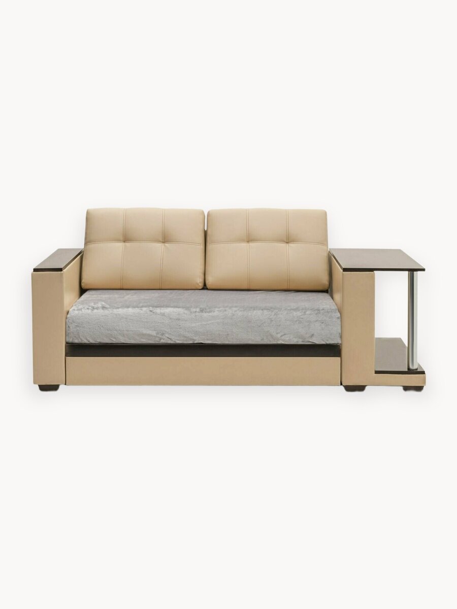 Чехол на сидение дивана от 140 см. до 160 см. Серый однотонный без рисунка.