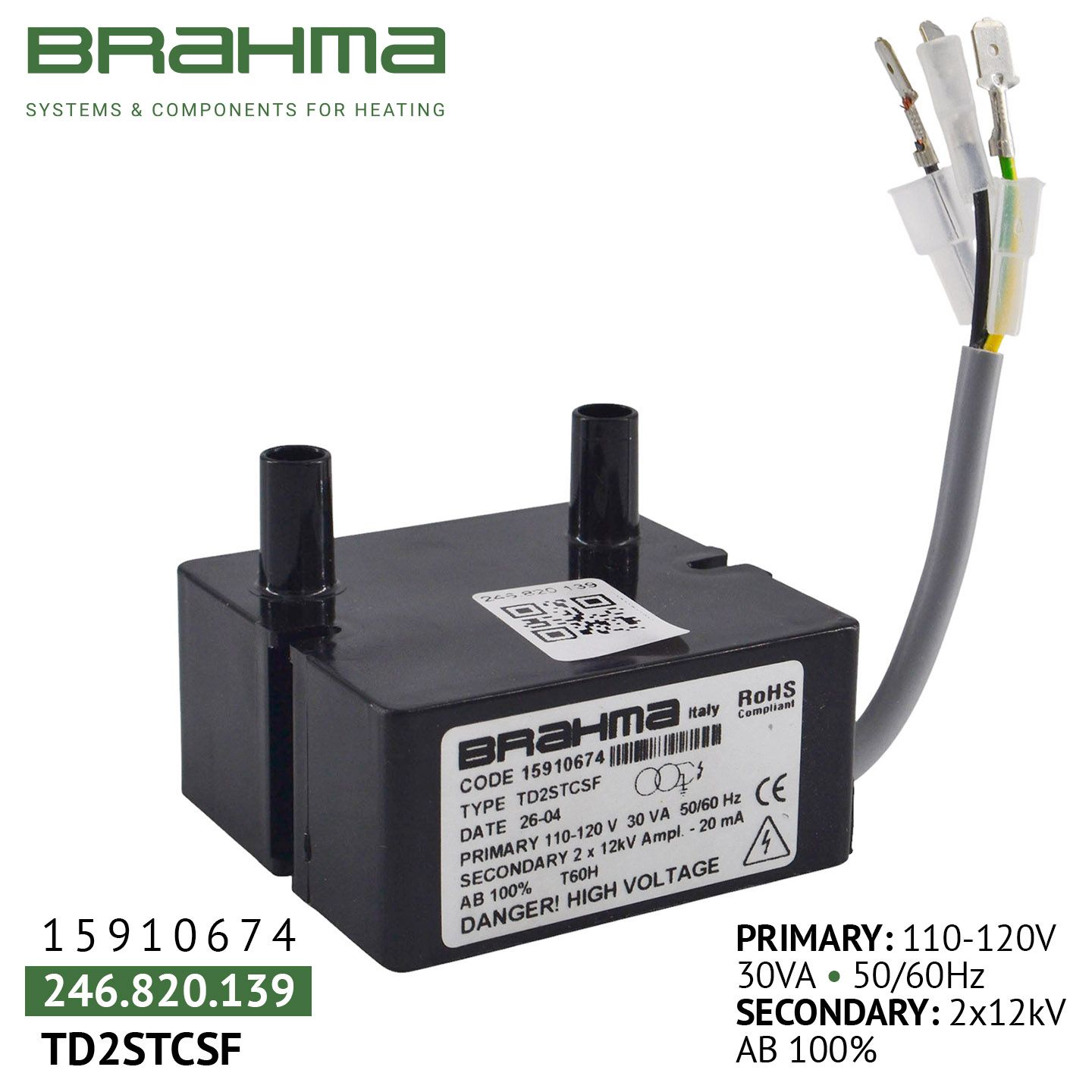Трансформатор Brahma TD2STCSF, 15910674