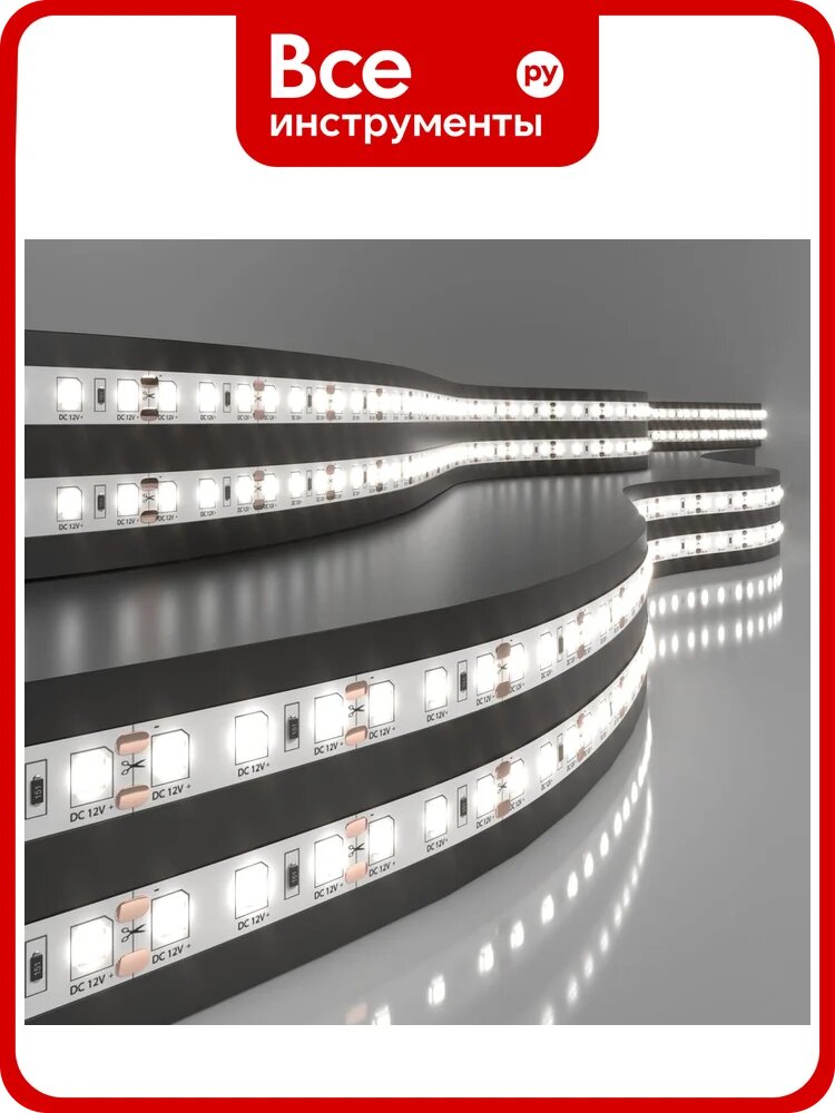 Светодиодная лента Elektrostandard 120Led 9.6W IP20 4200K дневной белый (2835 12V 120Led 9,6W IP20) a043972