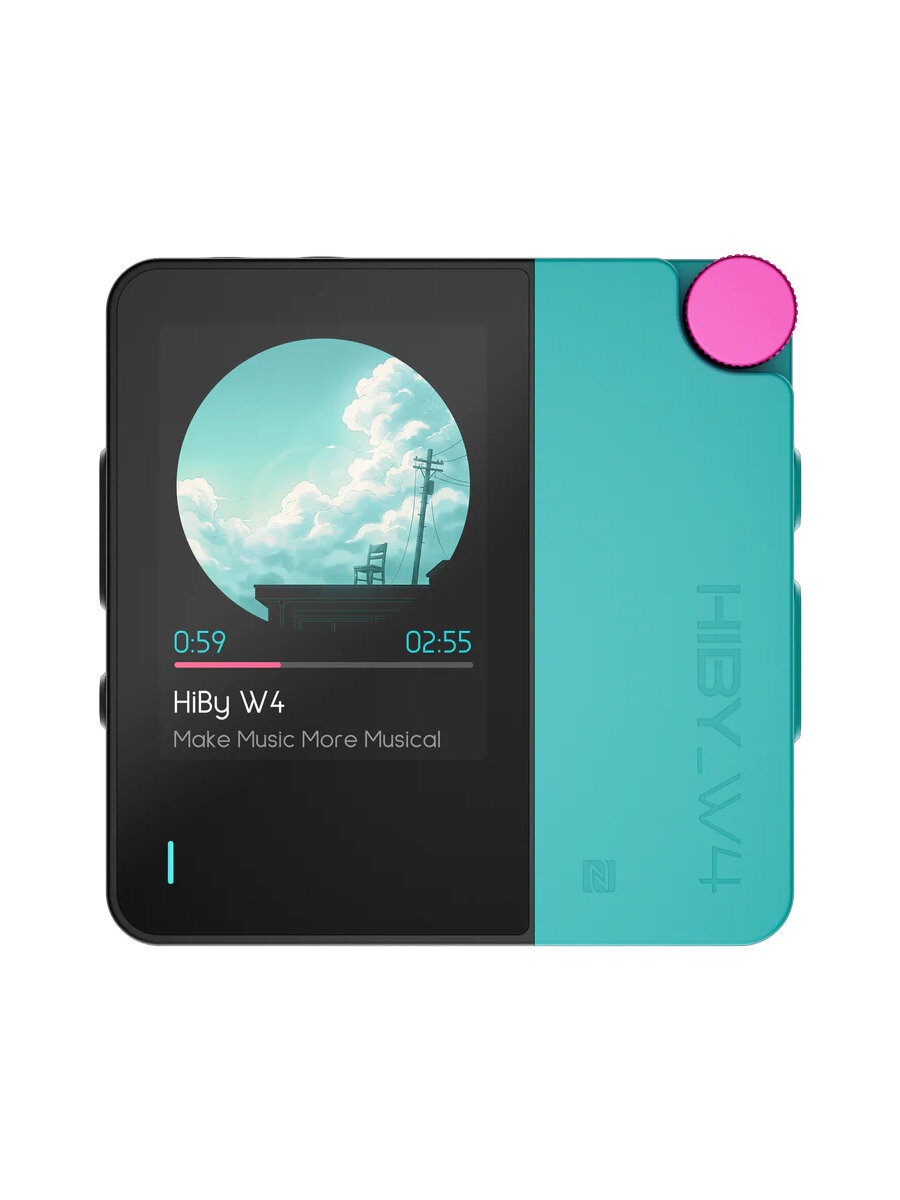 Hiby W4, синий, портативный усилитель для наушников и ЦАП