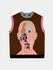 Жилет KidSuper Multi-Reverse Knit Patchwork Face, размер M, brown