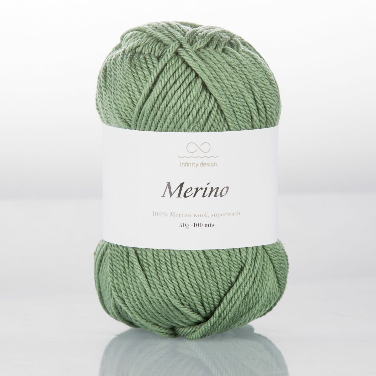 Пряжа для вязания Infinity Design Merino (8543 Green) 1 моток 50 г/100 м