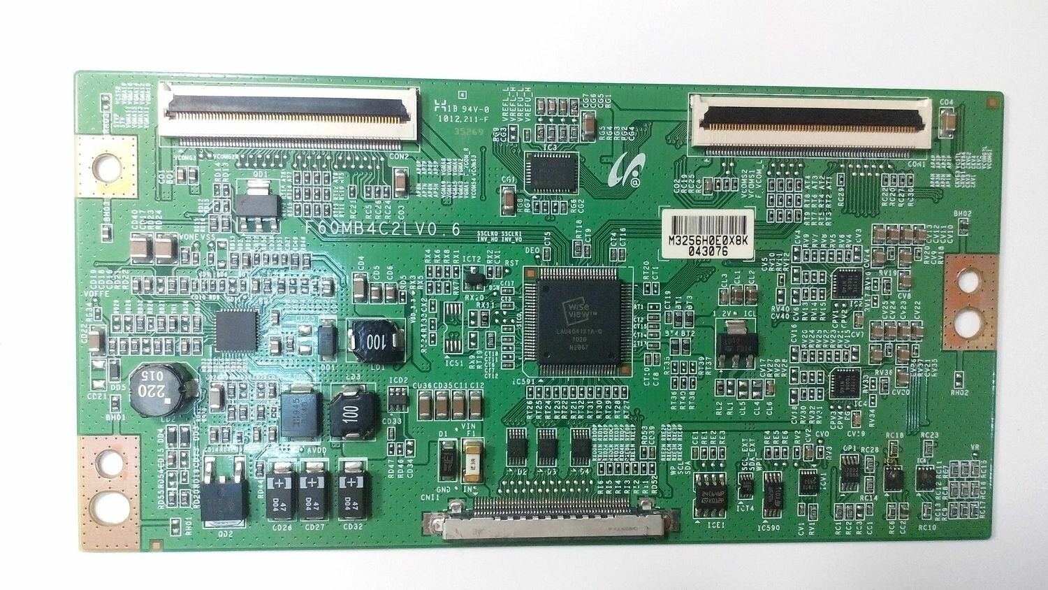 T-con Board Модуль управления LCD панелью F60MB4C2LV0.6 панели LCD Samsung LTF320HM01 Неисправен - дефект на фото для Le32C550J1W Lcd Телевизор Samsung Плата разъемов арт. 7042