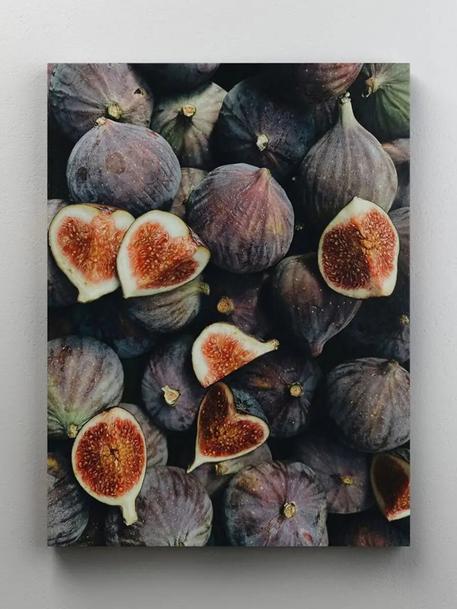 Интерьерная картина на холсте "Всё в спелом инжире" размер 30x40 см