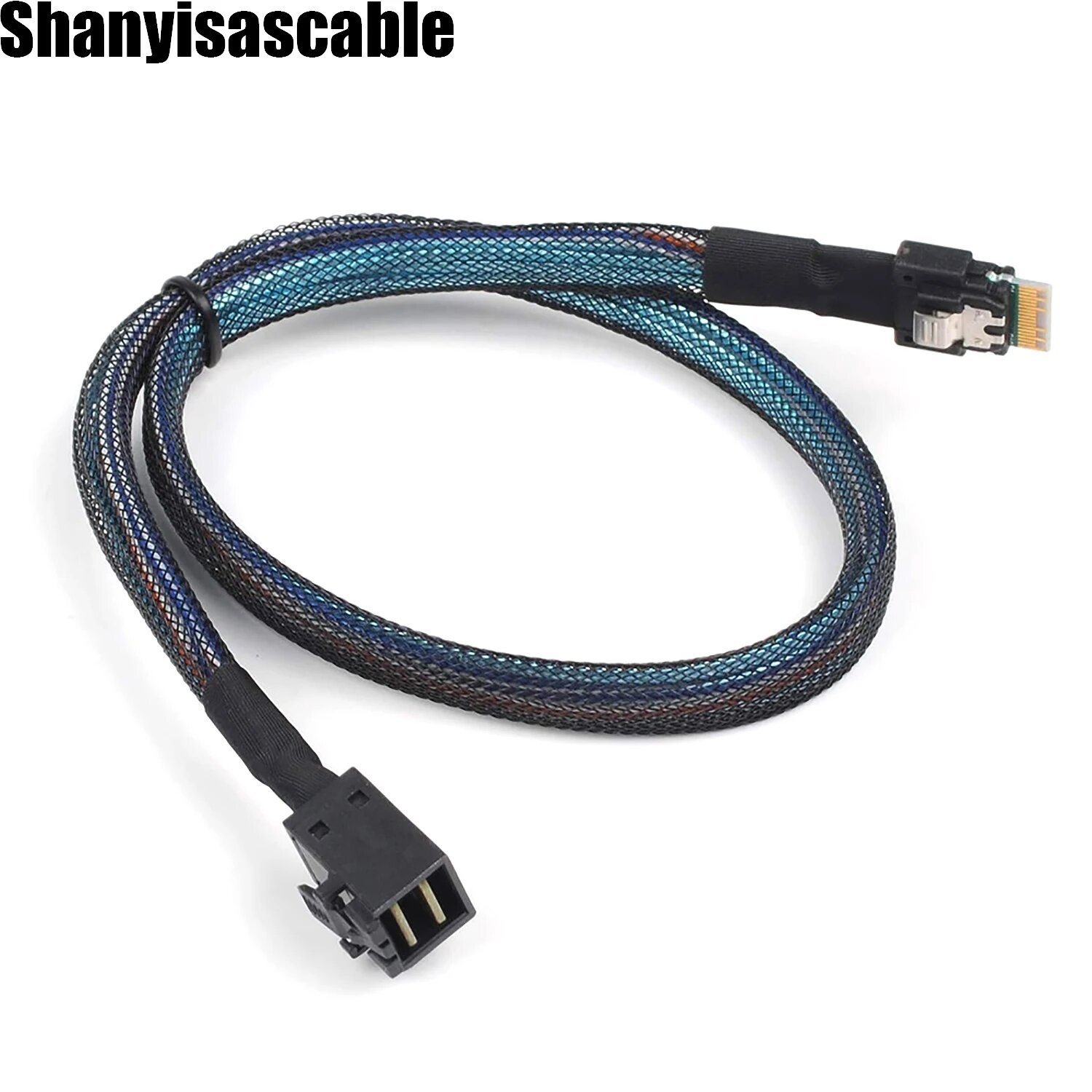 1,0 м тонкий SAS SFF-8654 4i 38pin узловой для Mini SAS HD SFF-8643 36pin целевого кабеля