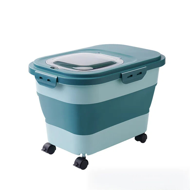 Контейнер для корма, для собак и кошек, силикон, пластик, 45x33x37,5 см